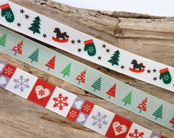 Christmas tree ribbon | Etsy