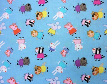 Peppa pig fabric | Etsy