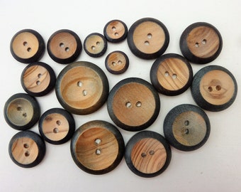 Natural Wood Buttons | Etsy UK