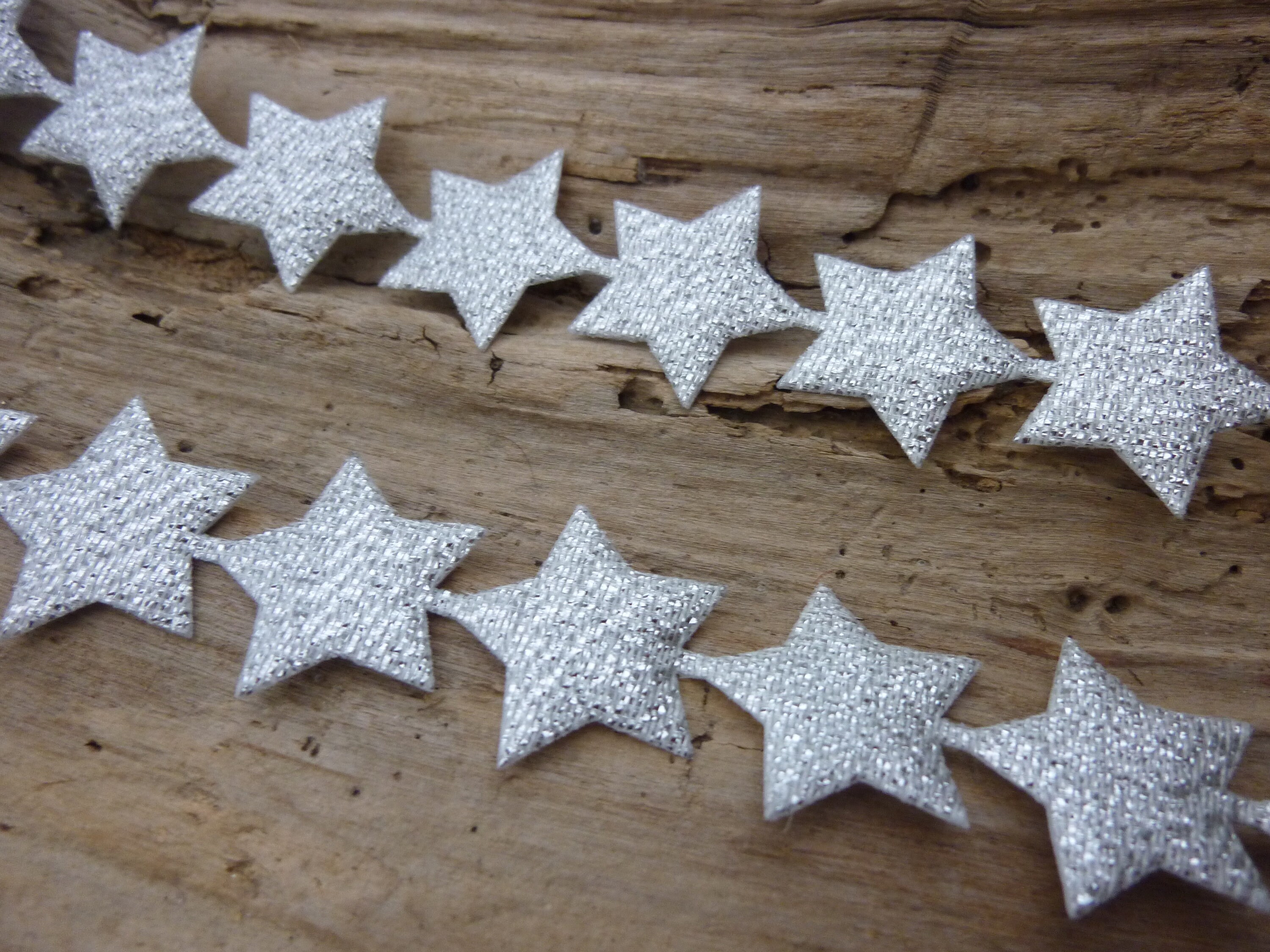 Silver Star Ribbon Trim Self Adhesive Fabric Star - Etsy UK
