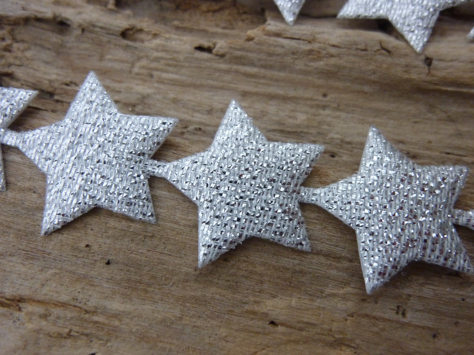Silver Star Ribbon Trim Self Adhesive Fabric Star - Etsy UK