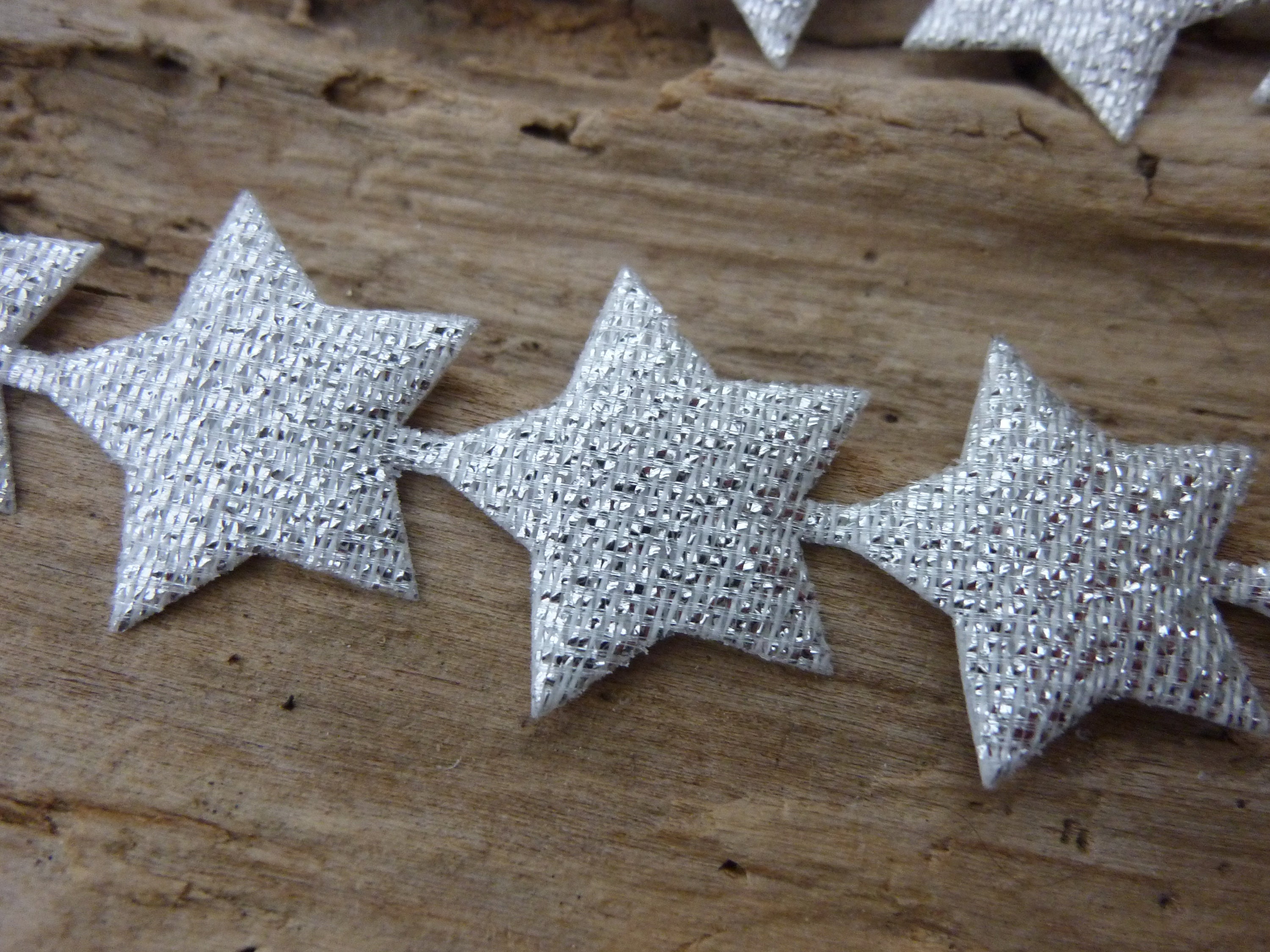 Silver Star Ribbon Trim Self Adhesive Fabric Star - Etsy UK