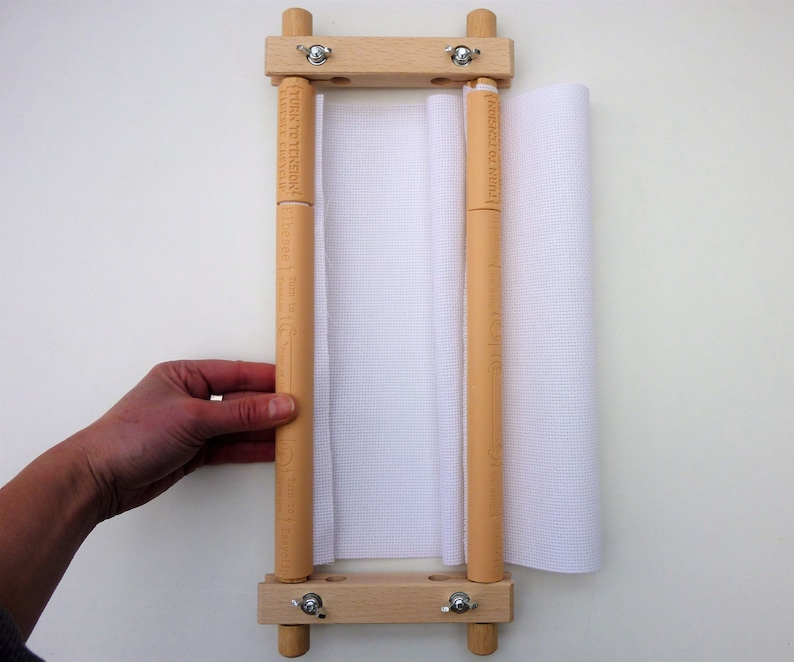 Easy Clip Embroidery Frame: No Sew Stitching Lap Frame - Cross Stitch ...