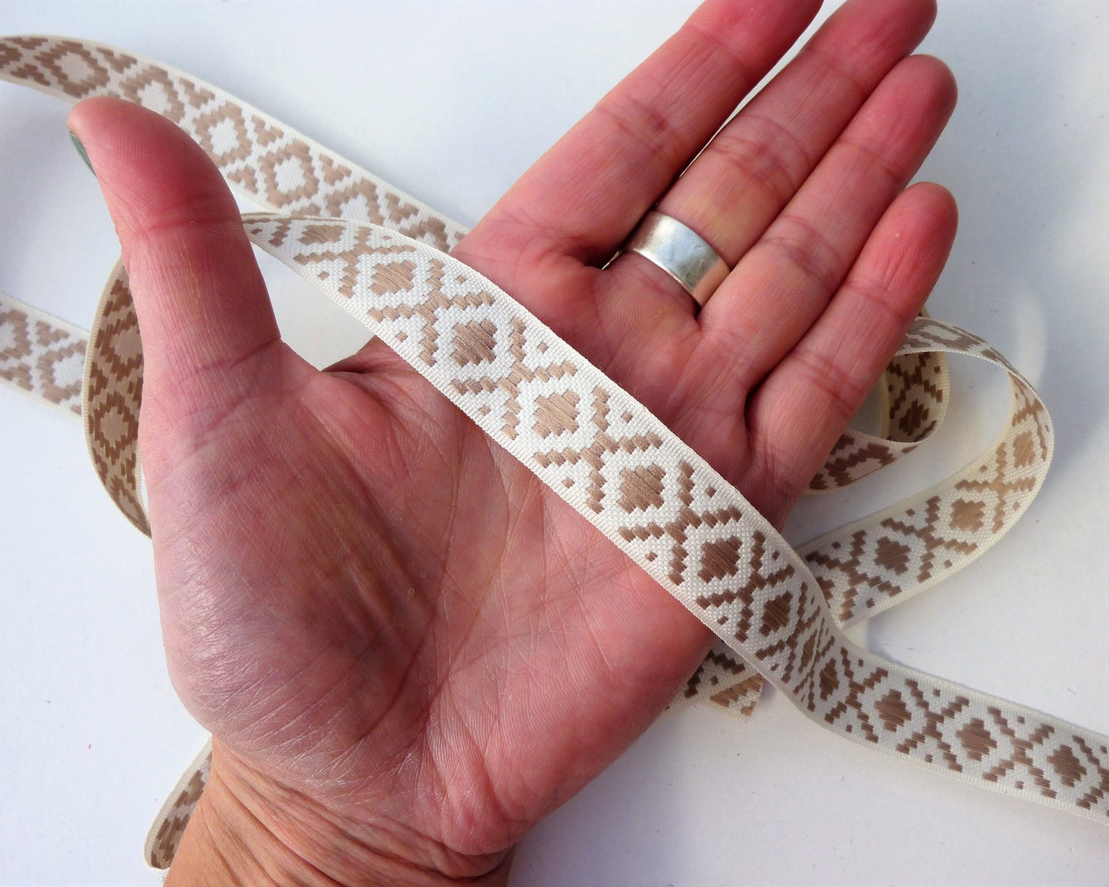 Scandinavian Boho Embroidered Ribbon Trim Nordic Folk Style - Etsy UK