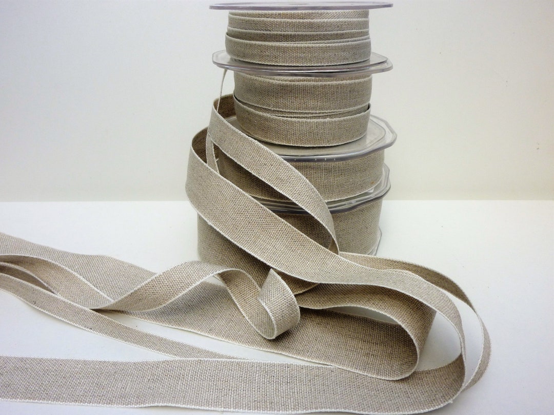 Linen Ribbon, Natural Cotton Tape, Rustic Wedding Decor, Book Binders ...