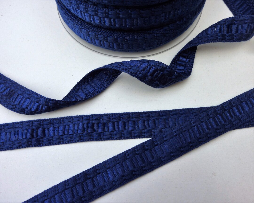 Navy Blue Upholstery Trim, Lightweight Cotton Furniture Gimp Braid ...