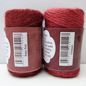 Coloured Jute Twine 20m Rolls, Rustic String for Weddings and Christmas ...