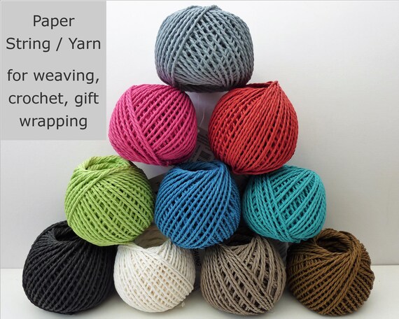 Paper string 40m rolls rustic twine for weaving knitting | Etsy