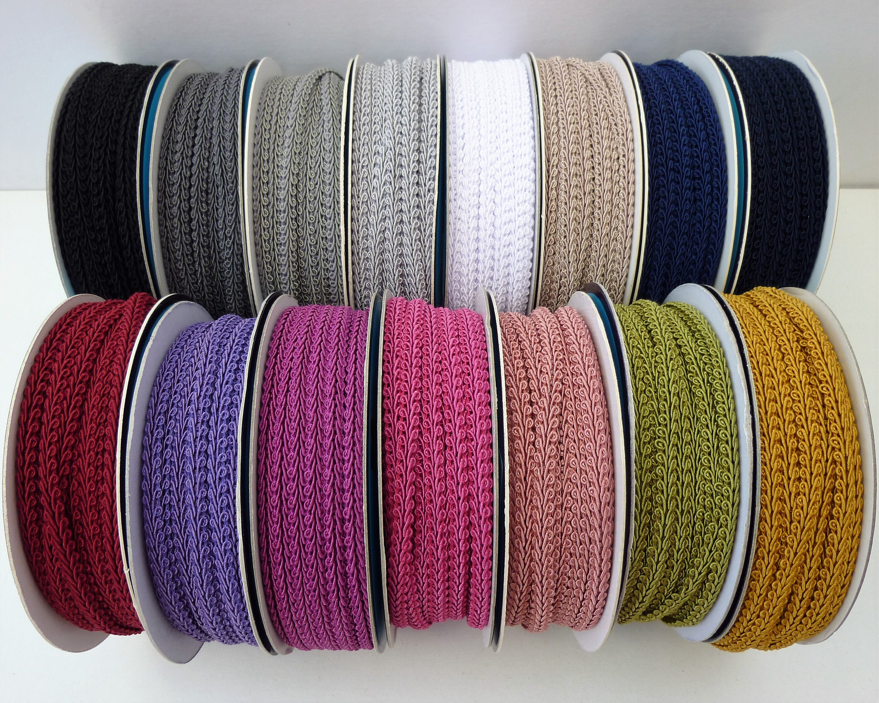 Narrow scrolled gimp braid trim for upholstery furniture | Etsy