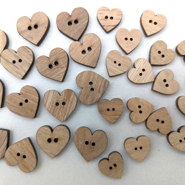 Heart Buttons - Etsy UK