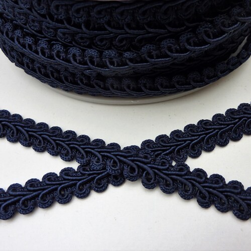 Navy Blue Upholstery Trim Scrolled Gimp Braid Lampshade - Etsy UK