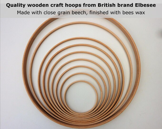 Wooden Hoops Craft Rings for Mobiles, Dreamcatchers, Macrame Wall ...