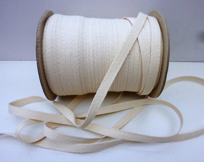 Cotton Herringbone Webbing Tape: 10mm 3/8 Inch, Sewing Bunting Seams ...