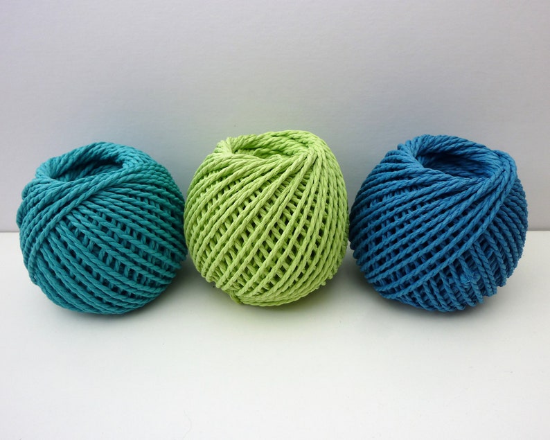 Paper string 40m rolls rustic twine for weaving knitting | Etsy