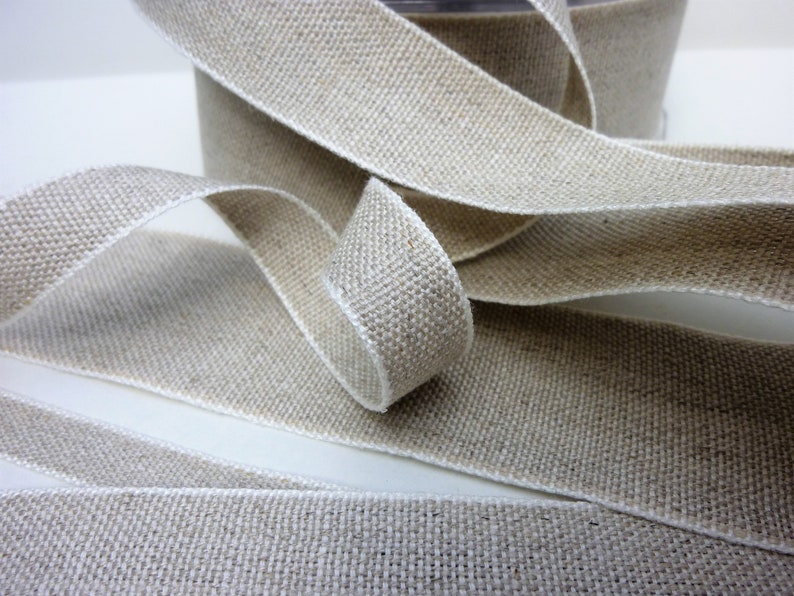 Linen Ribbon, Rustic Natural Trim, Bookbinding Tape - Etsy