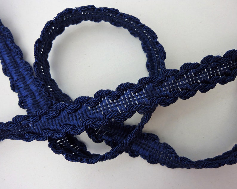 Navy Blue Twisted Upholstery Trim Flat Furniture Gimp Braid - Etsy ...