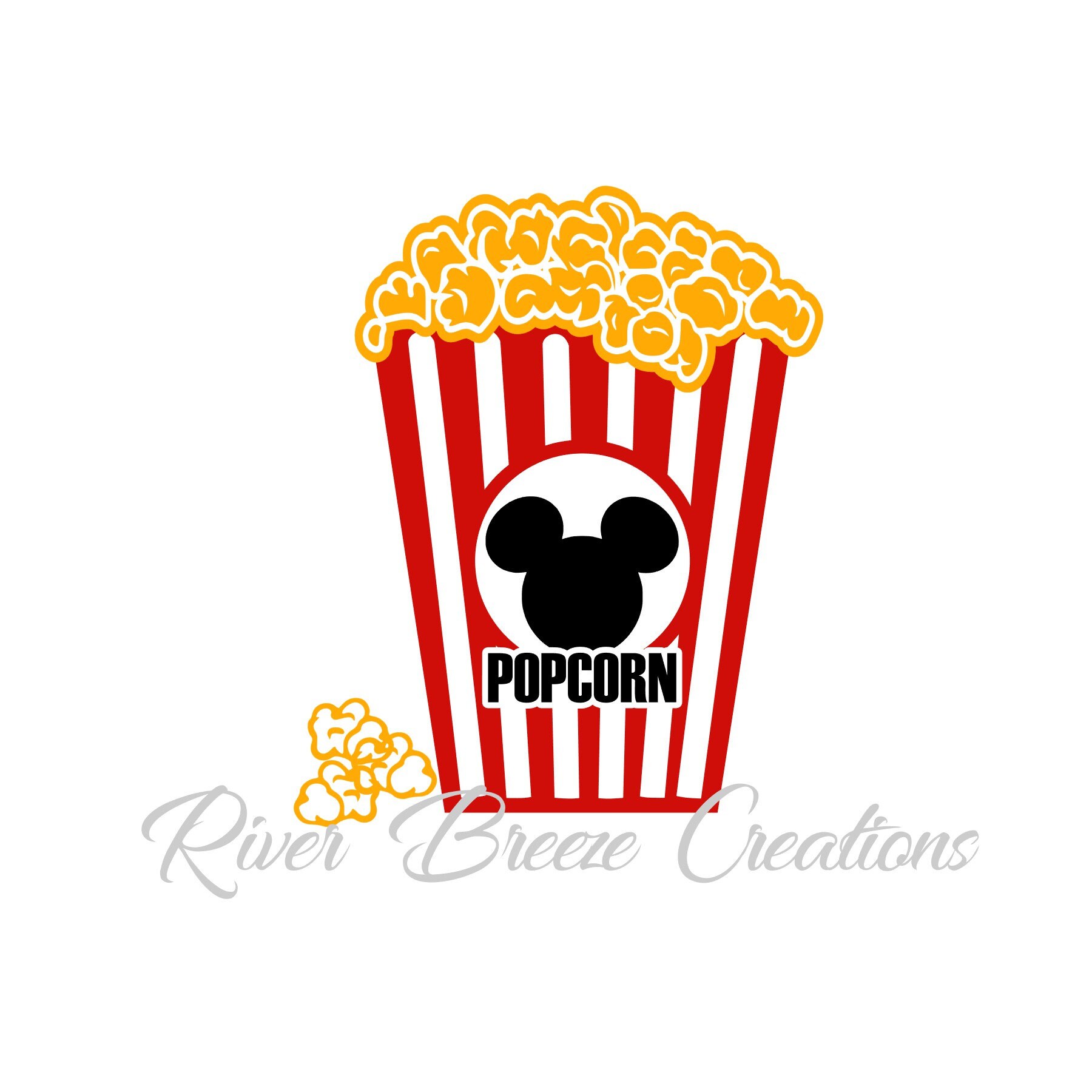 Mickey Popcorn Svg Disney Snacks Svg Disney Svg Disney | Etsy