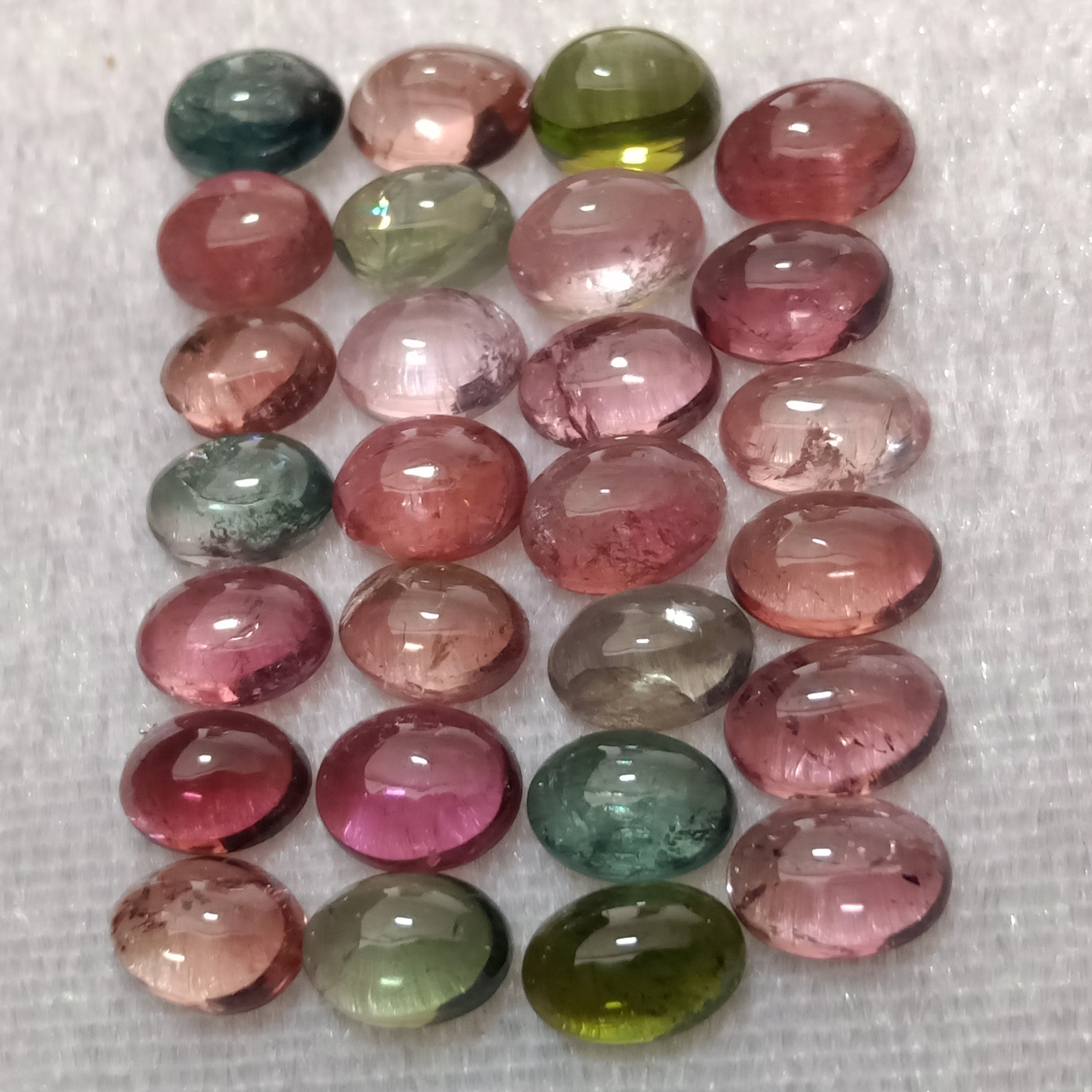 Multi Colored Tourmaline Cabochons Lot 25 Carats Lot - Etsy UK