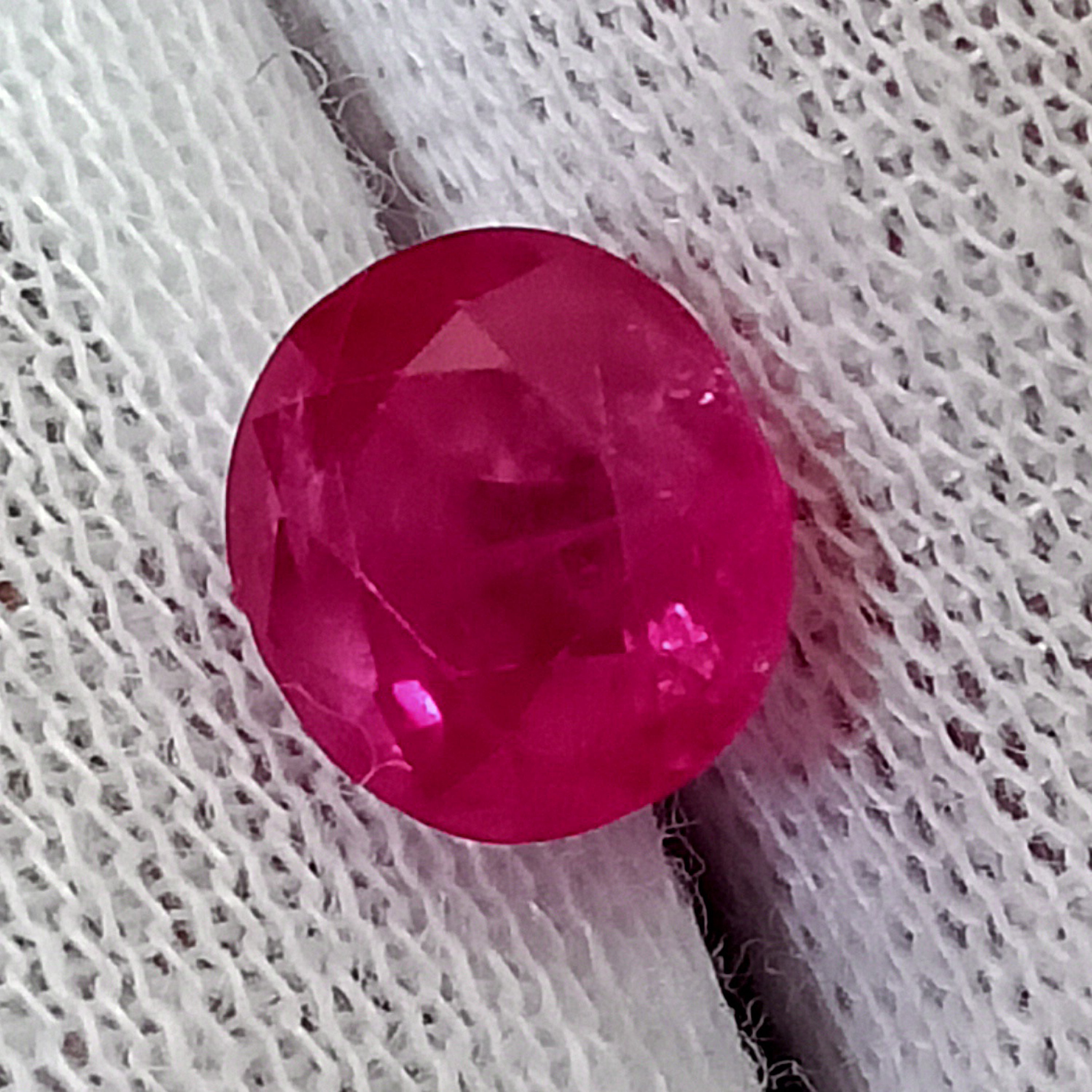 Old Burma Ruby, Natural Ruby, Old Cut Ruby, 1.60 Cts., Oval Ruby ...