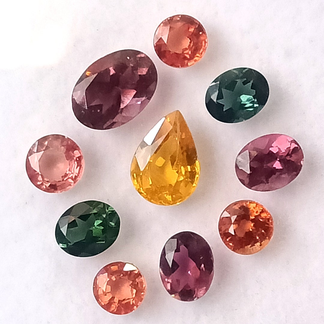 Gem Box, Mix Precious, Mix Semi Precious Lot ,4.55 Cts., 10 Pcs ...