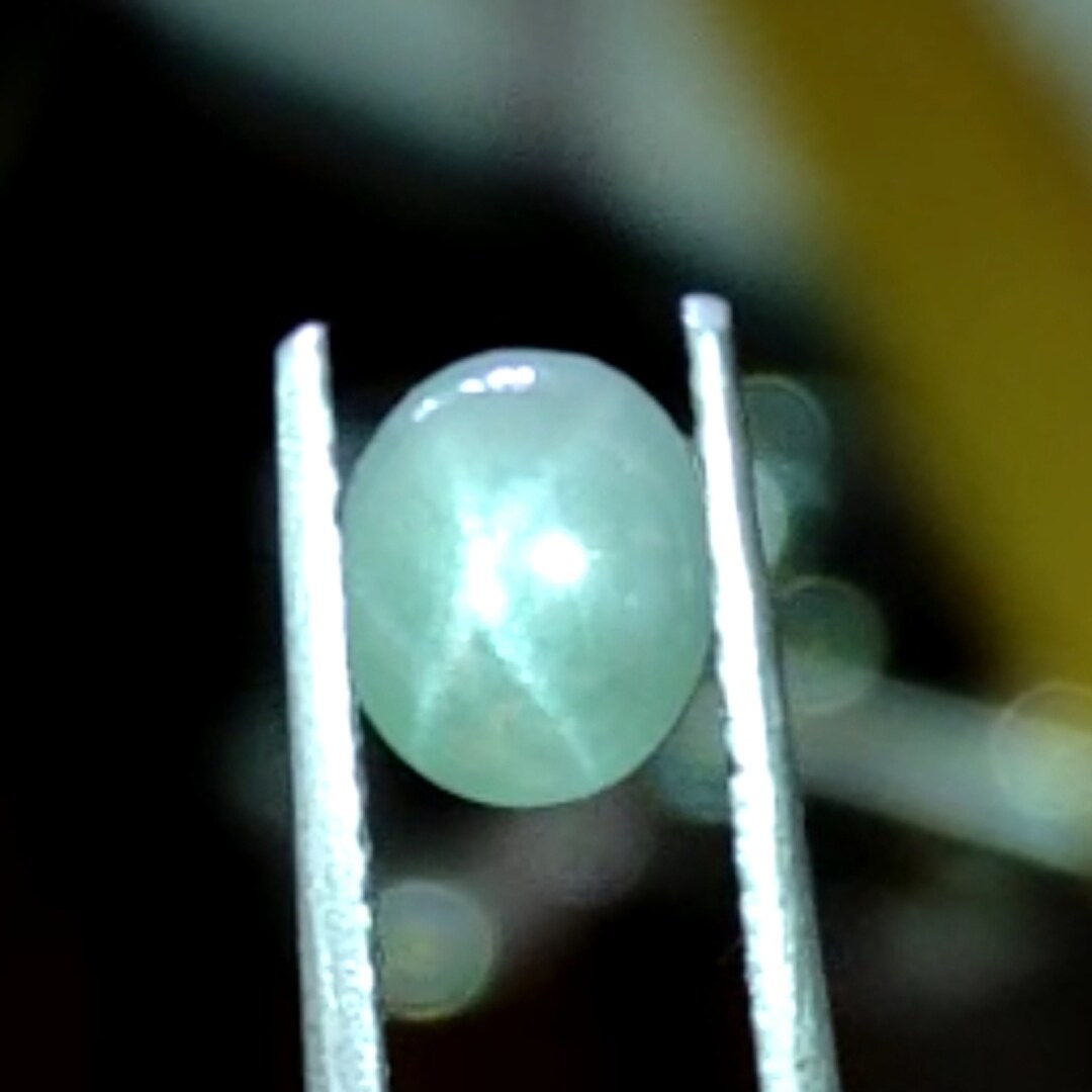 Cross Chrysoberyl, 4 Ray Star, 1.43 Cts., Cat's Eye, Cats Eye, Rare ...