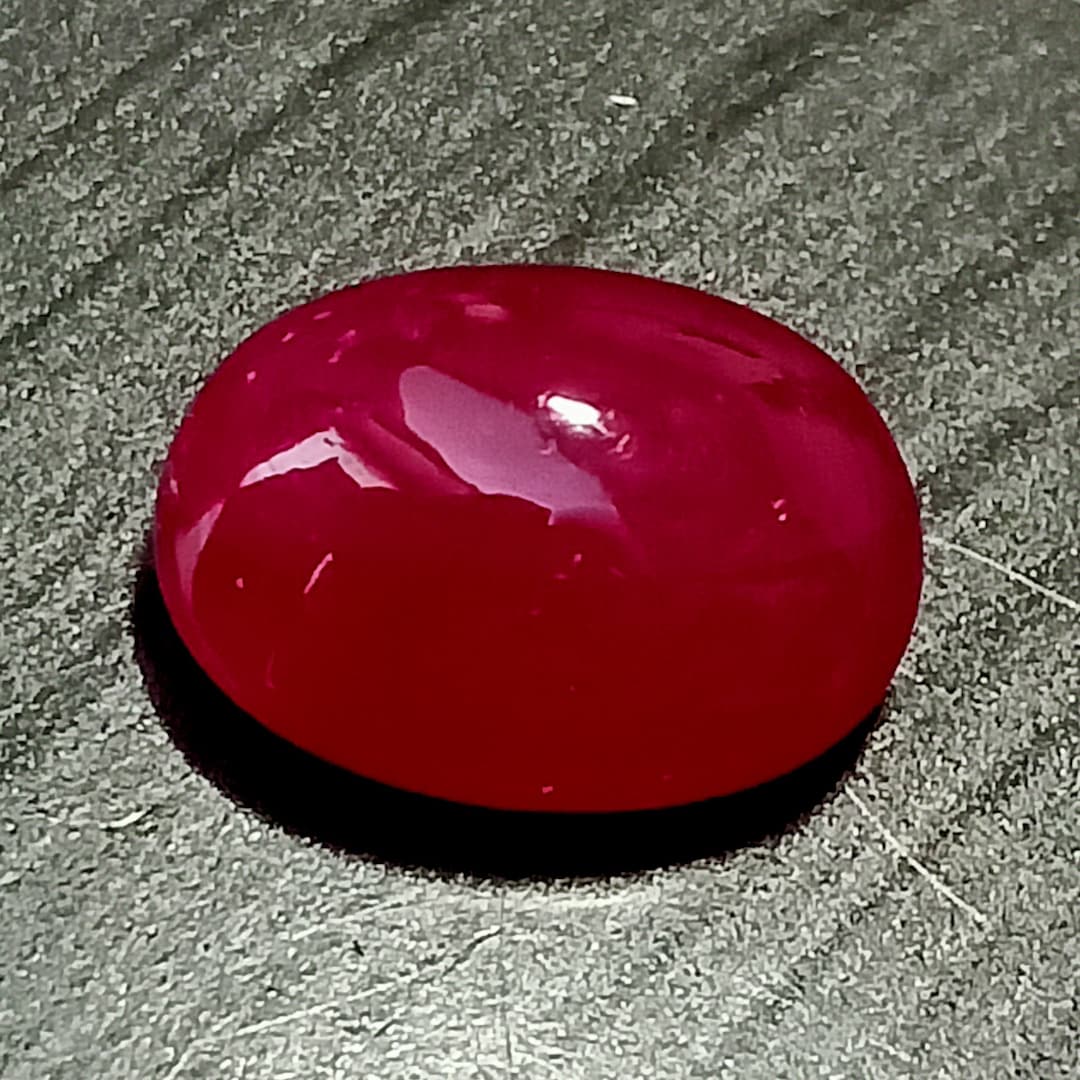 Unheated, Untreated, Ruby, 4 Carat Size, Oval Cabochon, 4.10 Cts. ,ruby Cabochon, Oval Cabochon ...