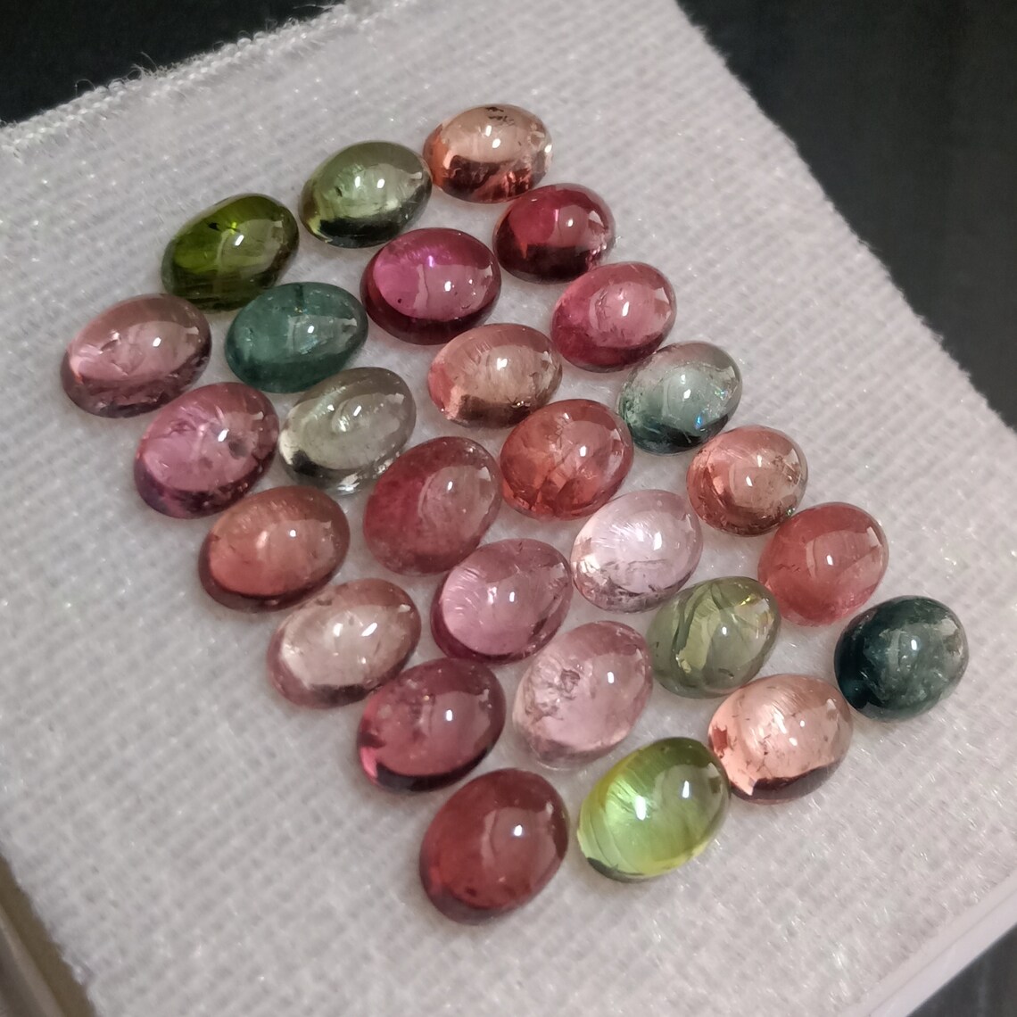 Multi Colored Tourmaline Cabochons Lot 25 Carats Lot - Etsy UK