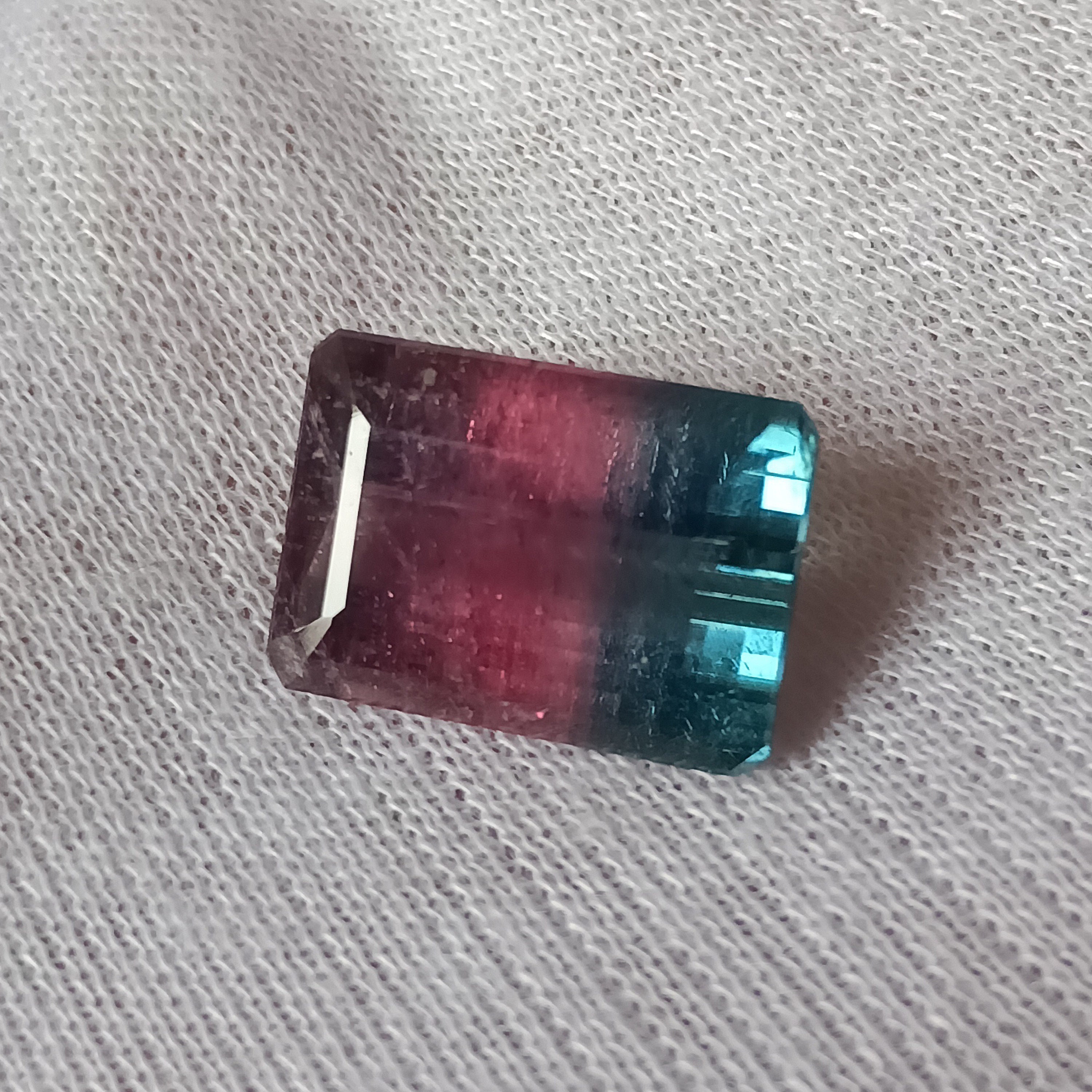 Watermelon, Large, Tourmaline, 8.54 Cttw , Bi Colour Tourmaline ...
