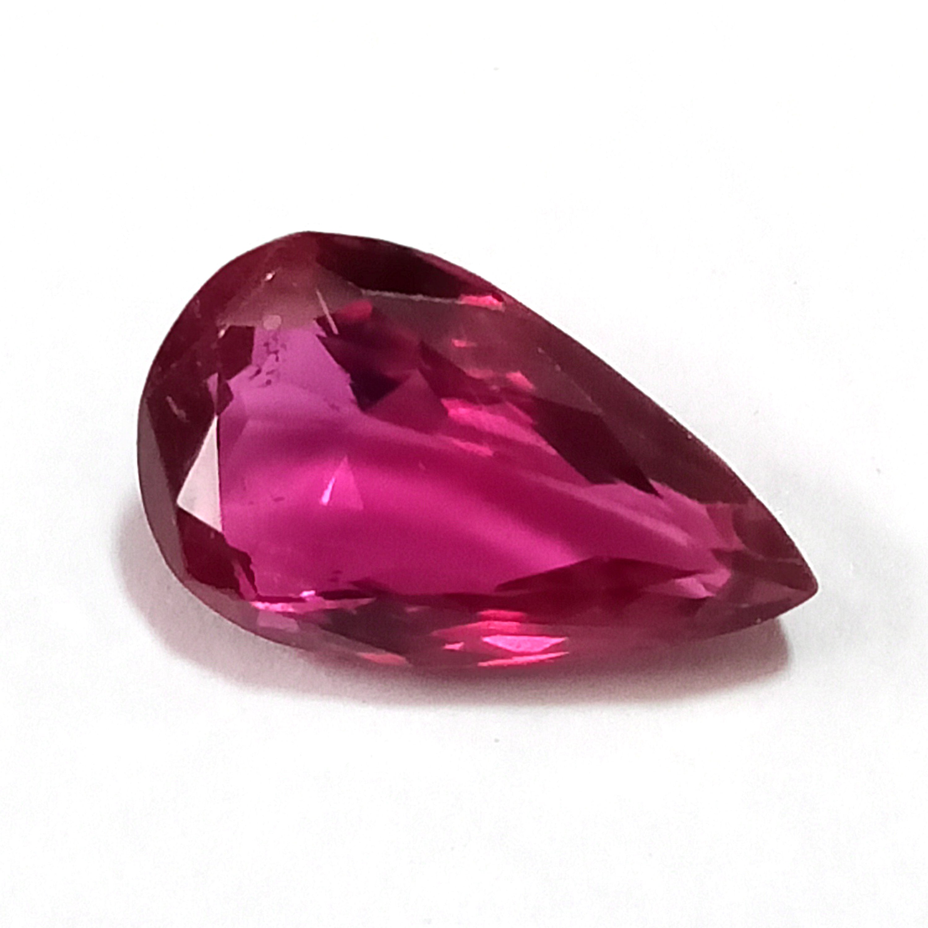 Hot Pink, Rubelite, 1.60 Cts., Pear Shape, Rubellite, Rubelite Facet ...