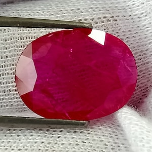 Large Ruby, Ruby, Oval Ruby, 4.34 Cts, Mozambique Ruby, Red Ruby, Ruby ...
