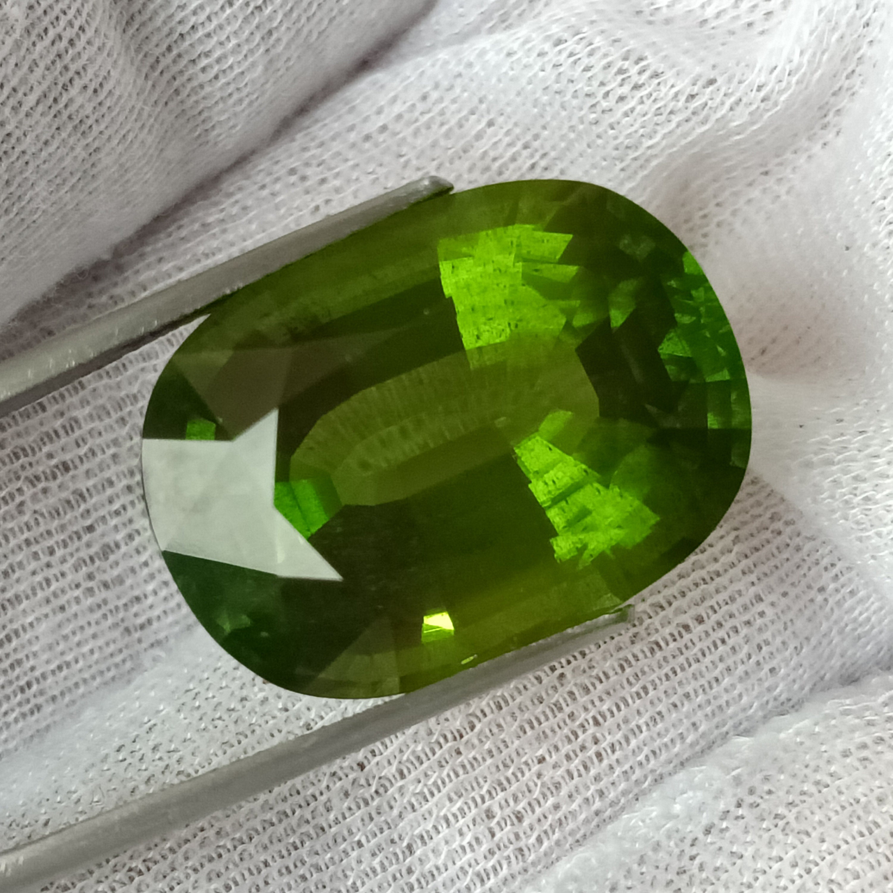 Extra Large, Burmese Peridot, Myanmar Peridot, 25.91 Cts., Oval, Oval ...