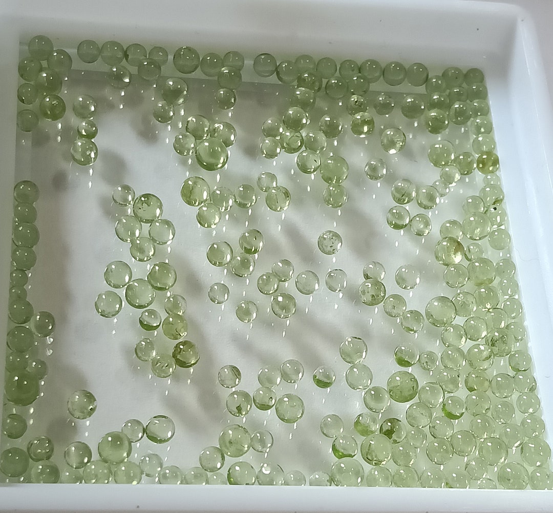 Peridot Ball Beads , 30.31 Cttw , Peridot , Peridot Round Ball ...