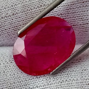 Large Ruby, Ruby, Oval Ruby, 4.34 Cts, Mozambique Ruby, Red Ruby, Ruby ...
