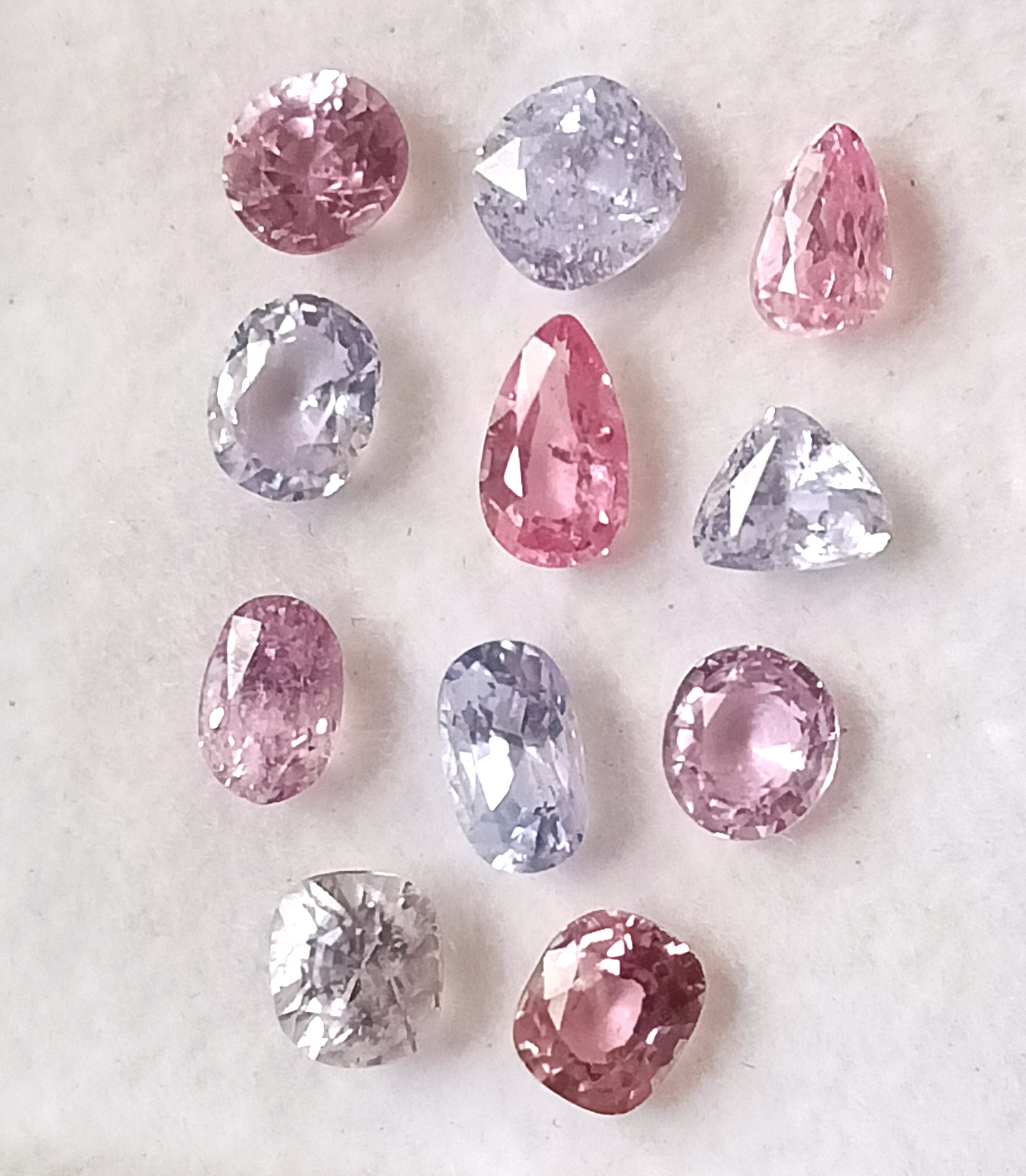 Pastel Color Spinel, 6.48 Cts, Natural Spinel, Mixed Shape, Vietnam ...