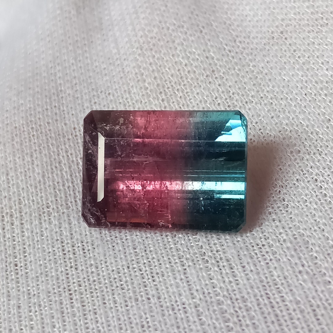Watermelon, Large, Tourmaline, 8.54 Cttw , Bi Colour Tourmaline ...