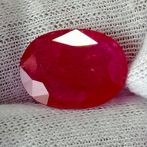 Large Ruby, Ruby, Oval Ruby, 4.34 Cts, Mozambique Ruby, Red Ruby, Ruby Oval, Natural Ruby, Ruby ...