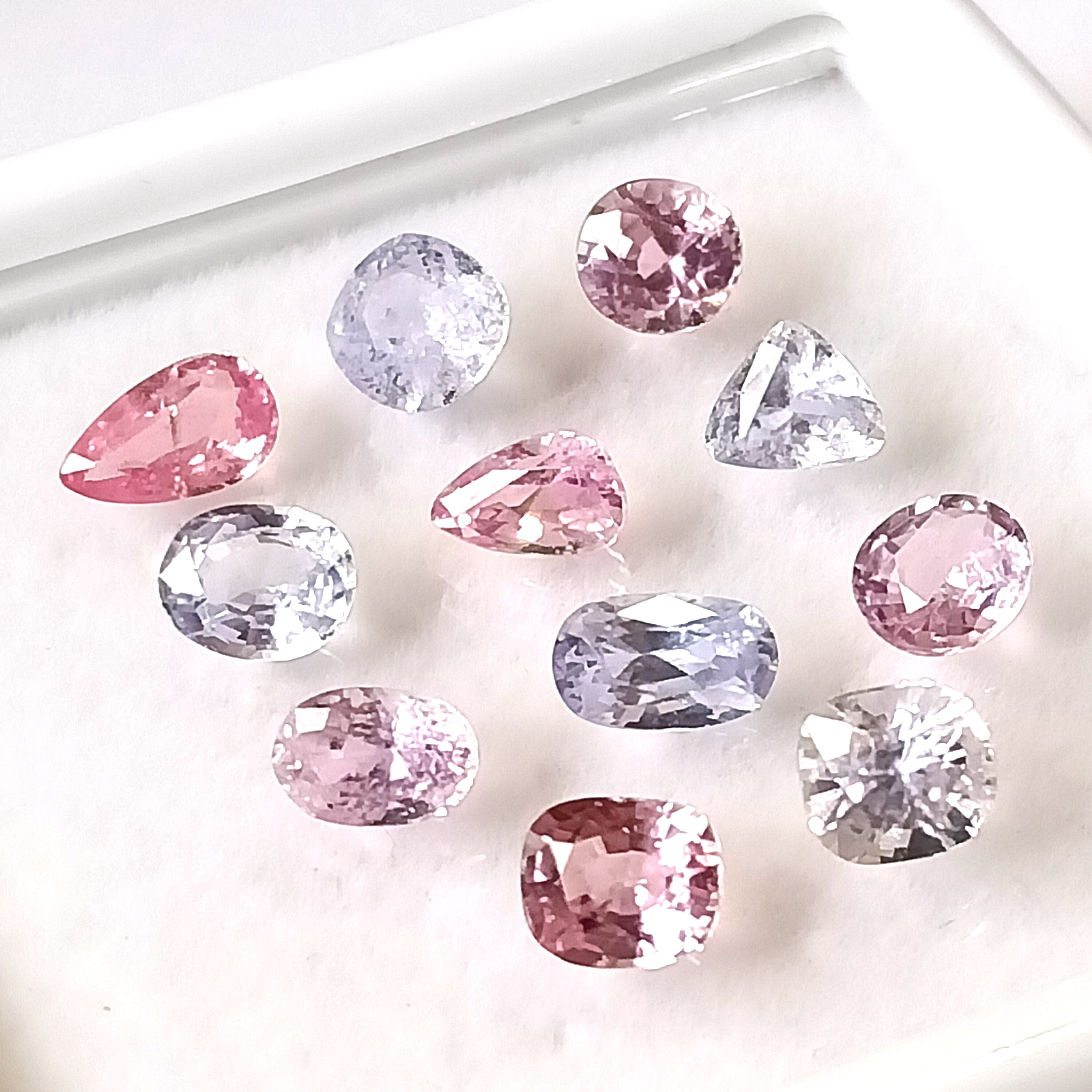 Pastel Color Spinel, 6.48 Cts, Natural Spinel, Mixed Shape, Vietnam ...