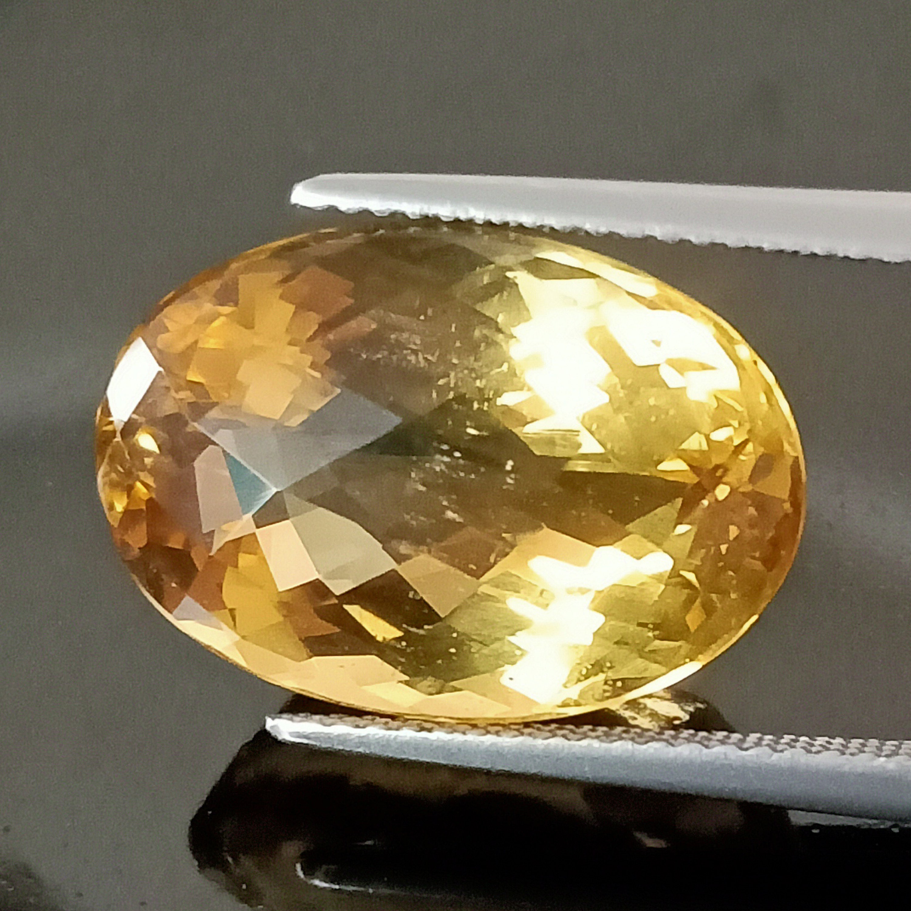 Natural Yellow Beryl, Heliodor, 12.62 Cts, Yellow Beryl Oval Shape ...