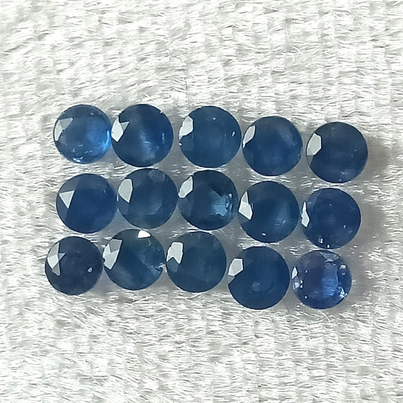 Gemstones 5.34 Cttw Sapphire Round Lot Sapphire Thailand Sapphire ...