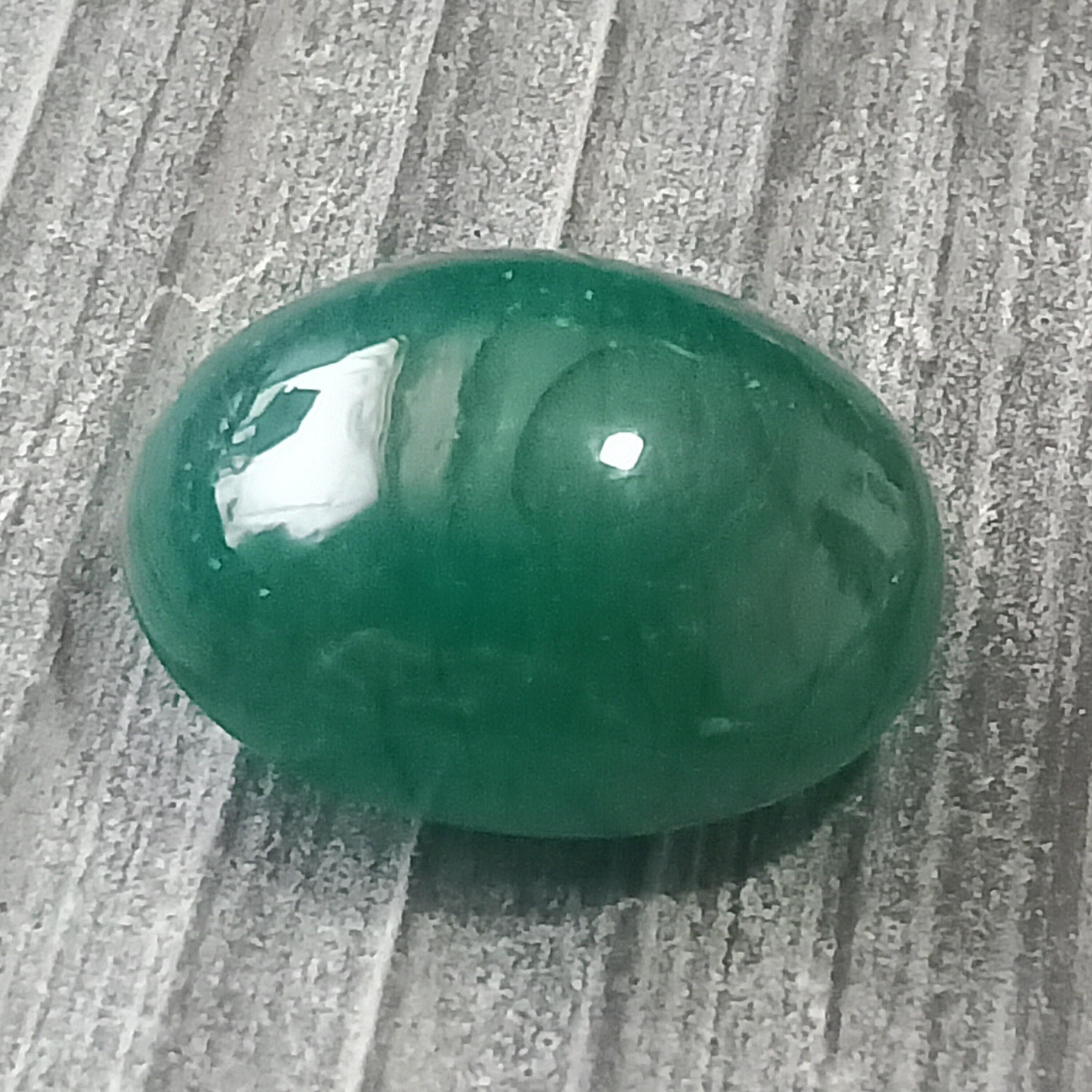 Emerald Oval Cabochon 30.72 Cttw Emerald Cabochon 30 Carat | Etsy