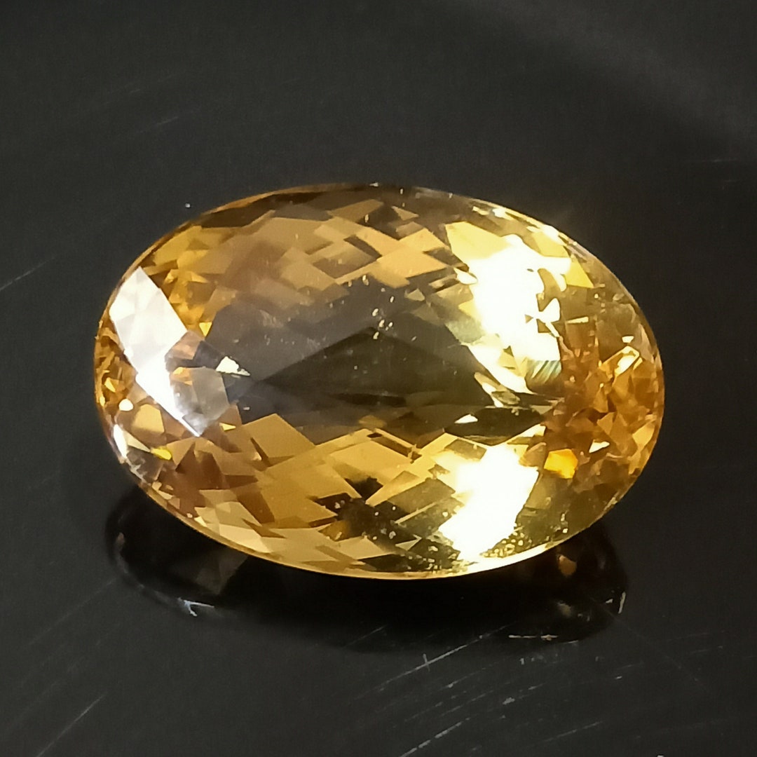 Natural Yellow Beryl, Heliodor, 12.62 Cts, Yellow Beryl Oval Shape ...