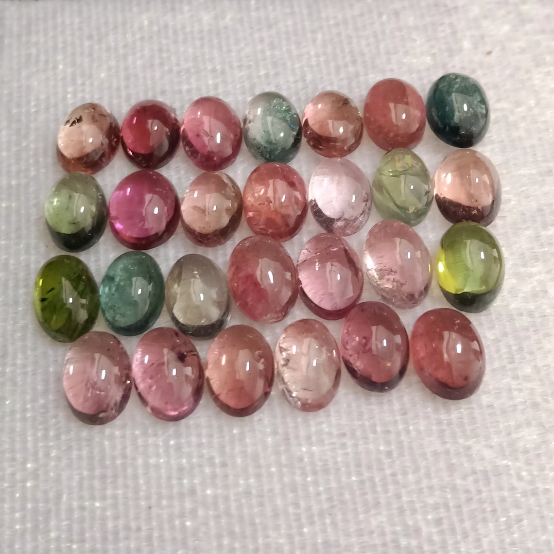 Multi Colored Tourmaline Cabochons Lot 25 Carats Lot - Etsy UK
