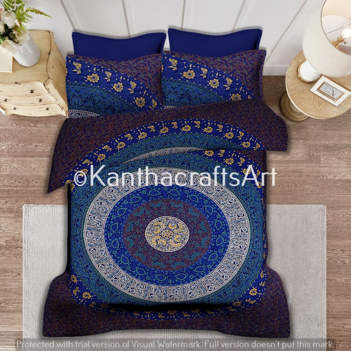 Indian Mandala Duvet Cover Boho Bedding Set Doona Quilt Cover - Etsy