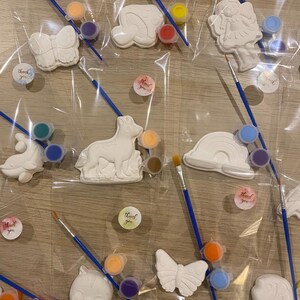 Assorted Plaster Plaques Mixed Design Plaster Paint Set - Perfect for a ...