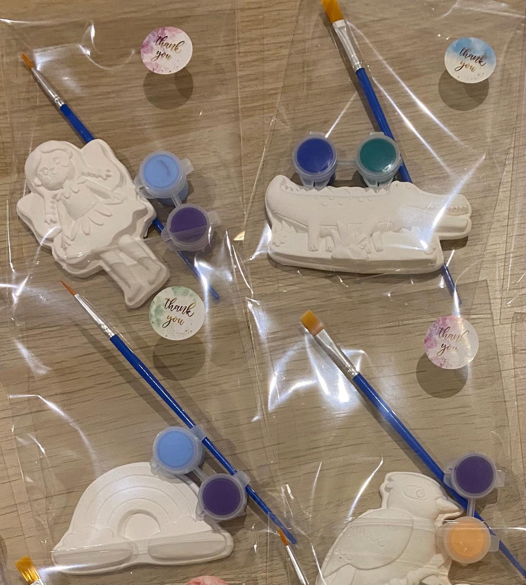 Assorted Plaster Plaques Mixed Design Plaster Paint Set - Perfect for a ...