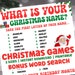 What is Your Christmas Name, Kids & Adults, Holiday Party Activities ...