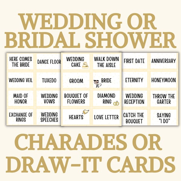 Printable Charades - Etsy