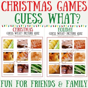 Christmas and Holiday Guess What Game Picture Quiz Family - Etsy