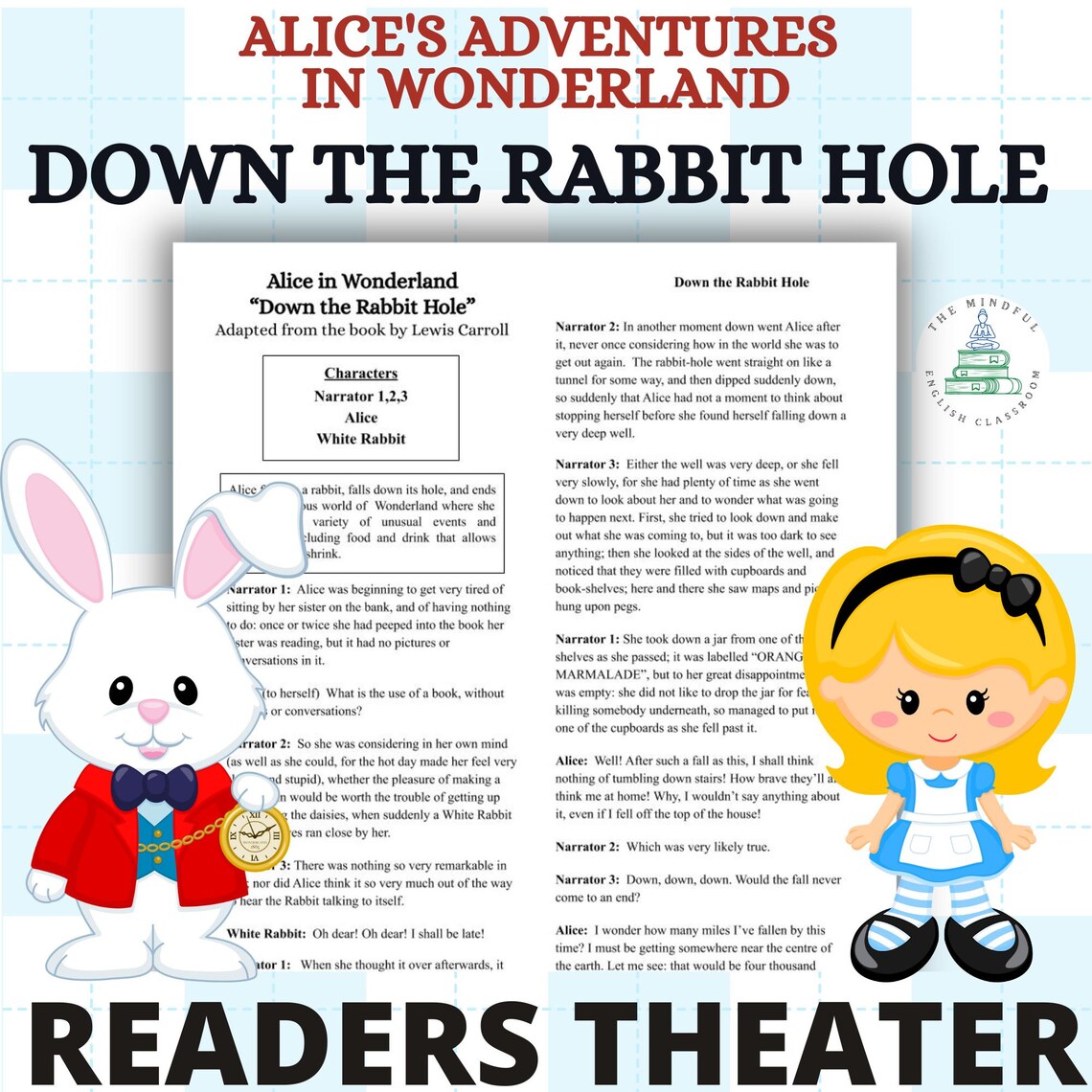 Alice in Wonderland, Readers Theater Script, Educational Resource ...