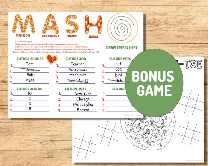 Pizza Party Games, Word Search, Word Scramble, Printable Party Games ...